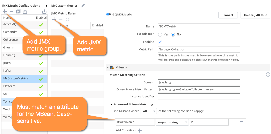 Configure JMX Metrics from MBeans Configure JMX Metrics from MBeans