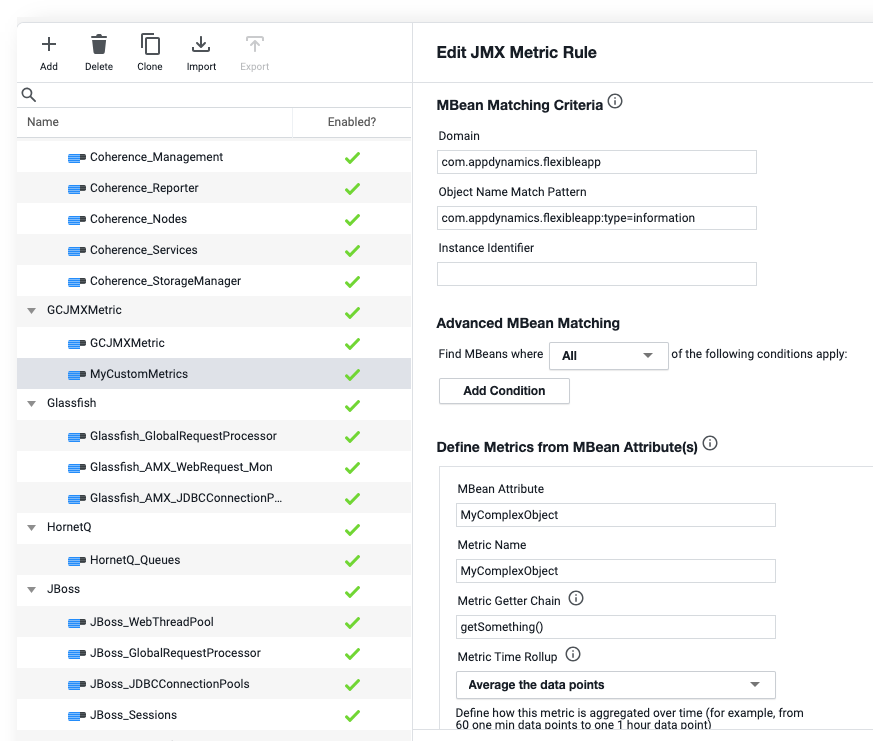 Configure JMX Metrics from MBeans Configure JMX Metrics from MBeans