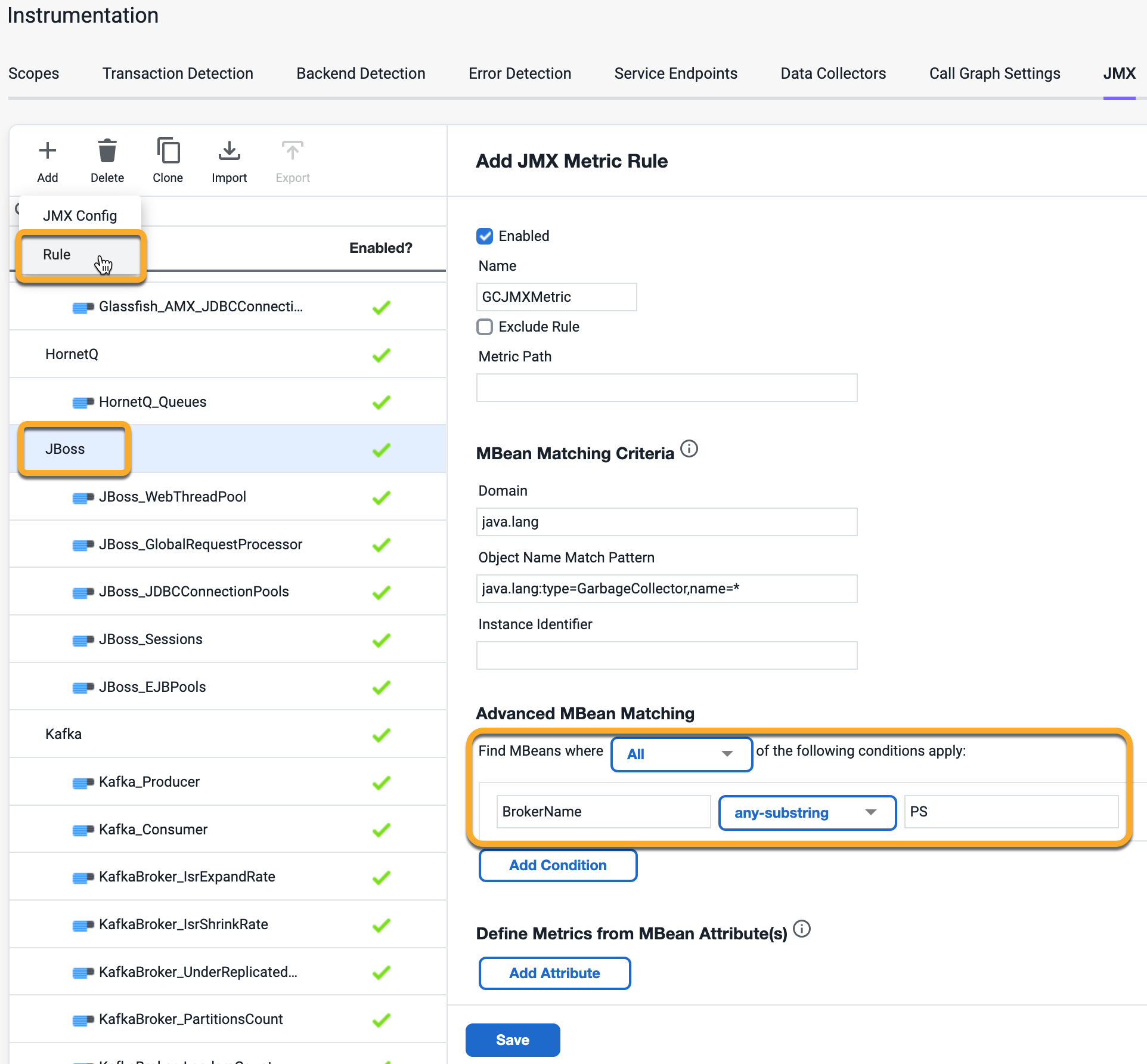 Configure JMX Metrics from MBeans Configure JMX Metrics from MBeans